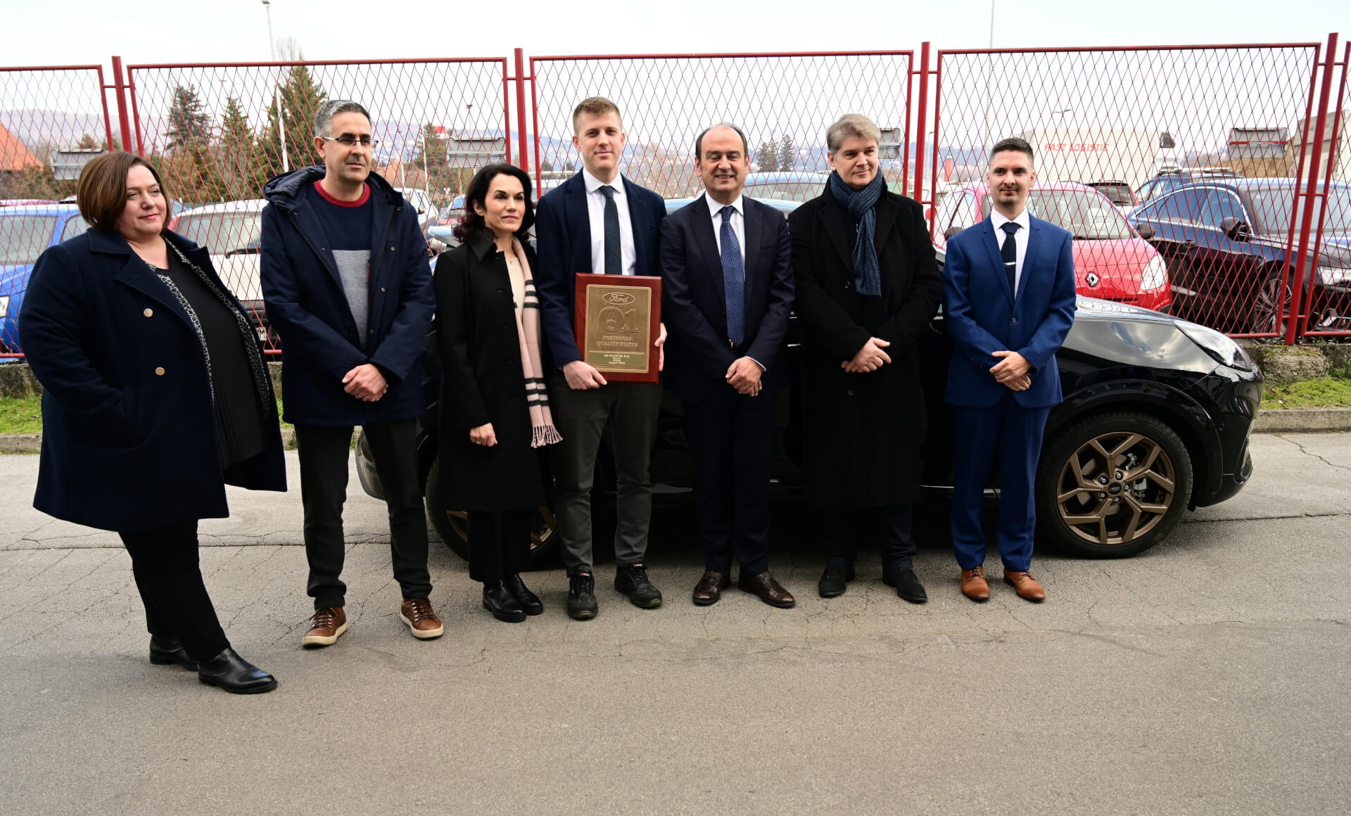 The prestigious Ford Q1 quality certificate awarded to the Zagreb ...